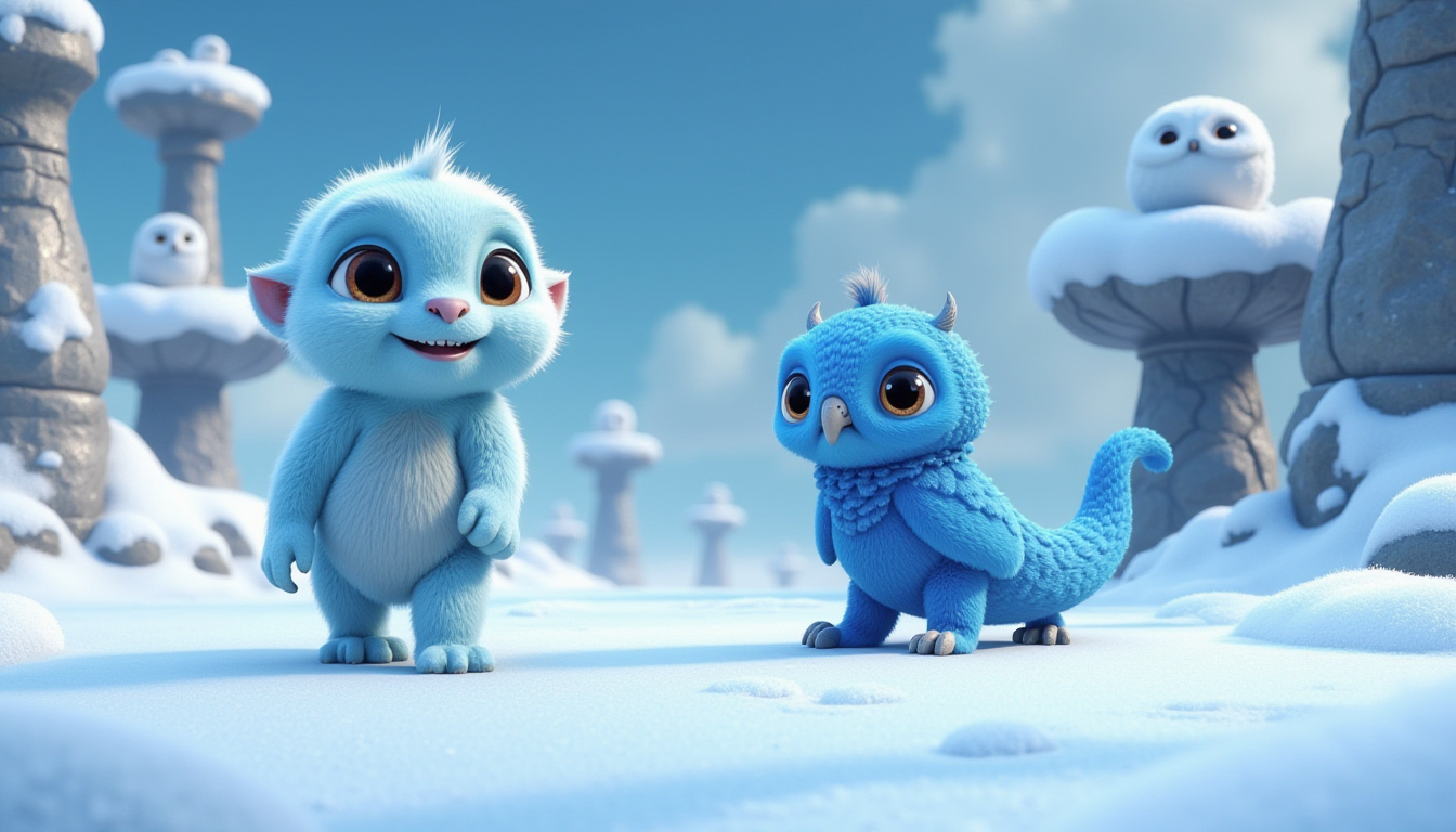 The Winter Journey of Frost Troll and Blizzard Serpent | Kidslaby